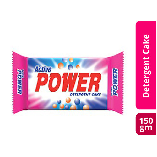 Active Power Detergent Cake (Pink) - 150 gm | powersoaps