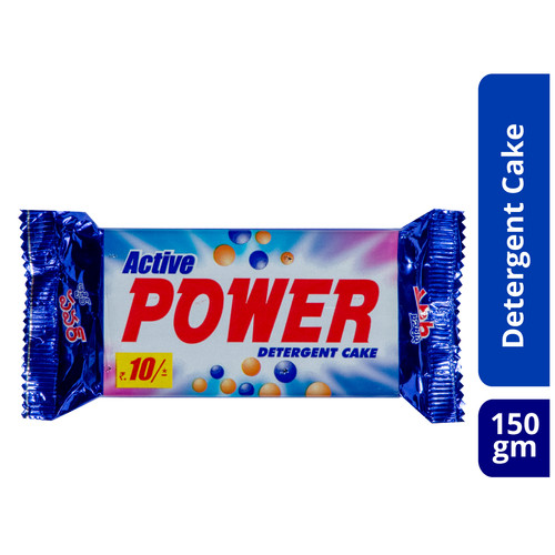 Active Power Detergent Cake (Blue) - 150 gm | powersoaps