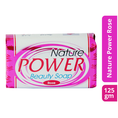 Nature Power Beauty Soap (Rose) - 125 gm | powersoaps