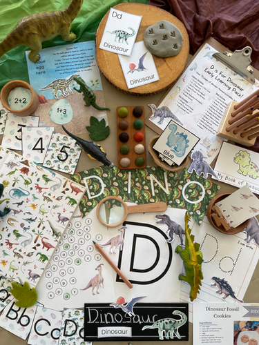 D is for Dinosaur Early Learning Pack | FTL of Homeschooling