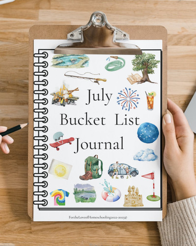 July Bucket List & Journal | FTL of Homeschooling