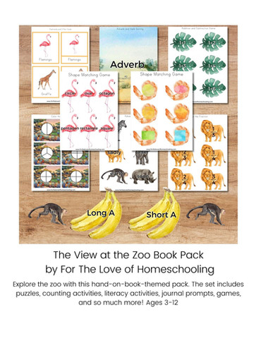 The View at the Zoo Book Pack | FTL of Homeschooling