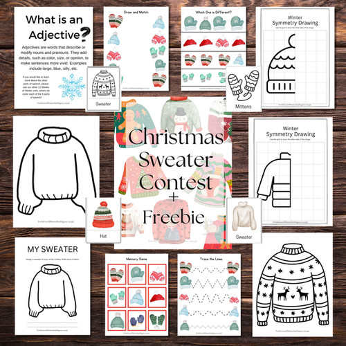 Christmas Sweater Contest & Freebie | FTL of Homeschooling