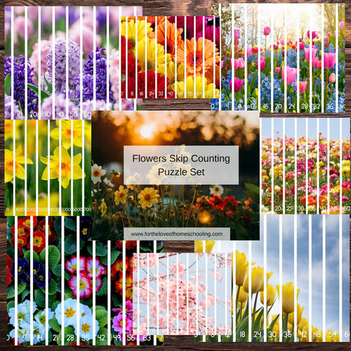Flower Skip Counting Puzzle | FTL of Homeschooling