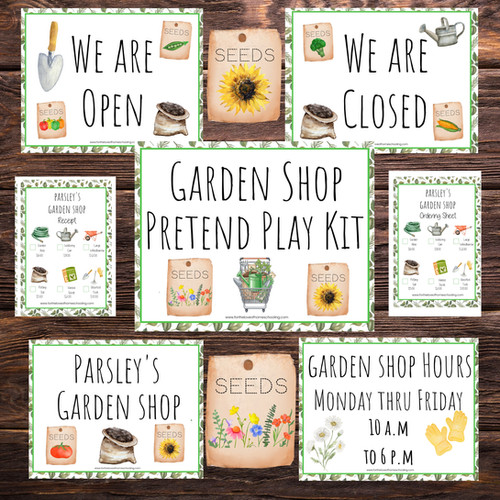 Garden Shop Pretend Play | FTL of Homeschooling