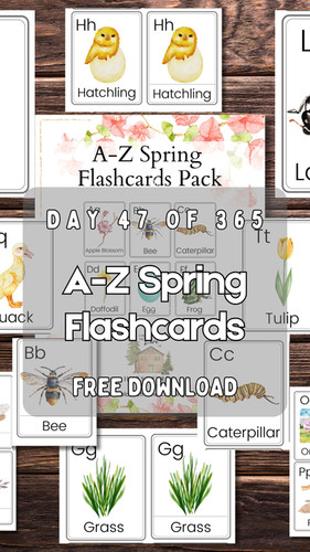 Spring A-Z Flashcards | FTL of Homeschooling