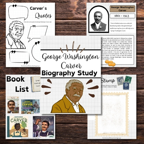 George Washington Carver Biography Unit | FTL of Homeschooling