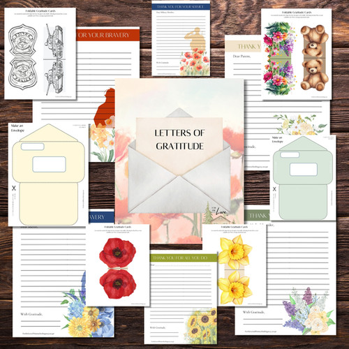 Gratitude Letter Bundle | FTL of Homeschooling