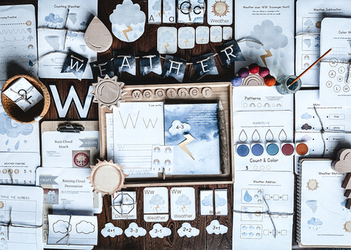 W is for Weather Early Learning Pack | FTL of Homeschooling