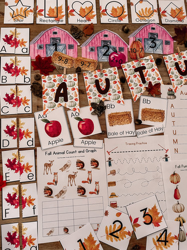 Fall Early Learning Pack | FTL of Homeschooling