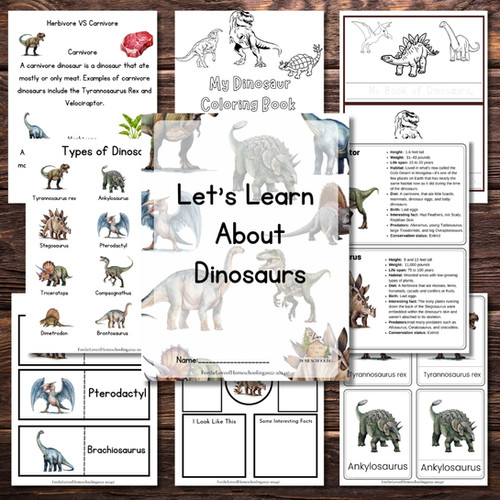 Dinosaur Mini Bundle | FTL of Homeschooling