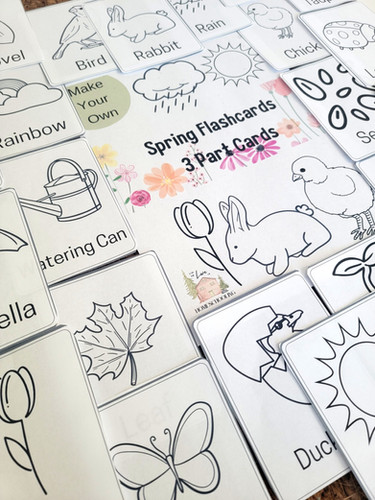 Spring Make Your Own Flashcards | FTL of Homeschooling