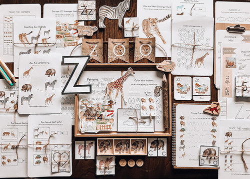 Z is for Zoo Early Learning Pack | FTL of Homeschooling