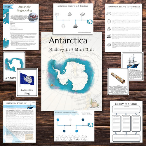 Antarctica History in 5 Mini Unit Study | FTL of Homeschooling