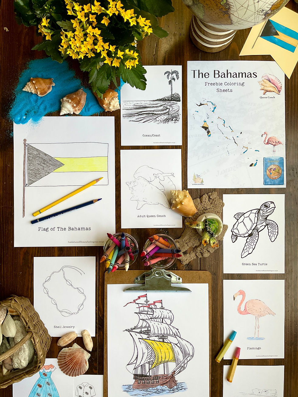 bahamas coloring book