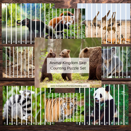Animal Kingdom Skip Counting Puzzle | FTL of Homeschooling