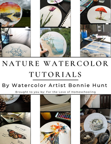 12 Nature Watercolor Tutorials | FTL of Homeschooling