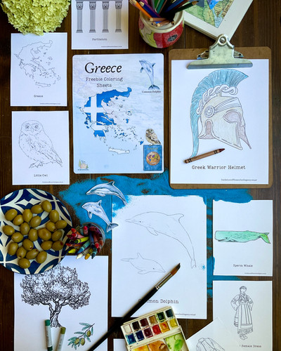 Greece Coloring Pack | FTL of Homeschooling