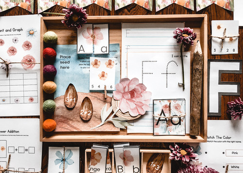 F is for Flower Early Learning Pack | FTL of Homeschooling