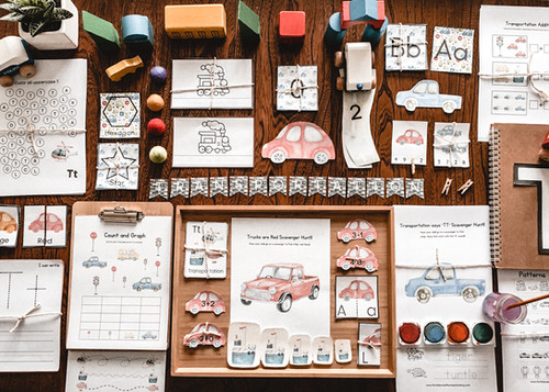 T is for Transportation Early Learning Pack | FTL of Homeschooling