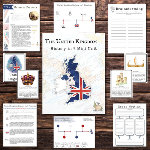 United Kingdom History in 5 Mini Unit Study | FTL of Homeschooling