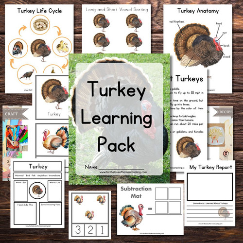 Turkey Learning Pack | FTL of Homeschooling