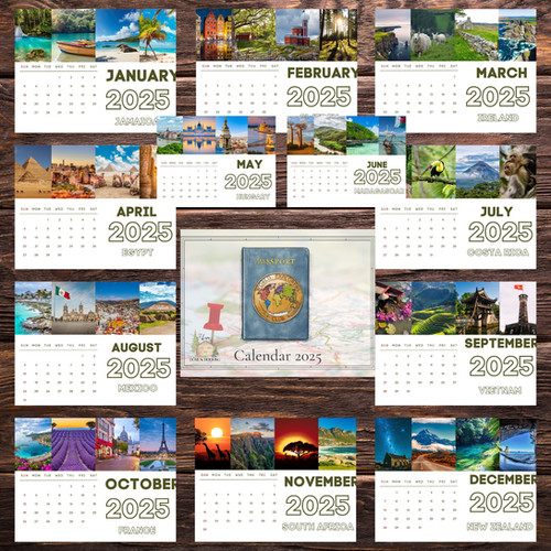 2025 World Explorers Wall Calendar | FTL of Homeschooling