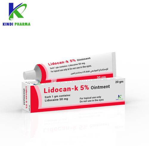 Lidocan-k 5% Ointment | Al-Kindi