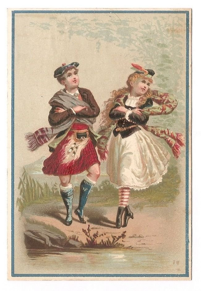 Boy and Girl Highland Dancing