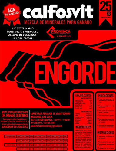 Calfosvit Engorde | Agropica