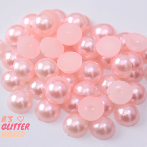 'Pearl Light Pink Half Round Rhinestones 2000 pcs | B’s Glitter World