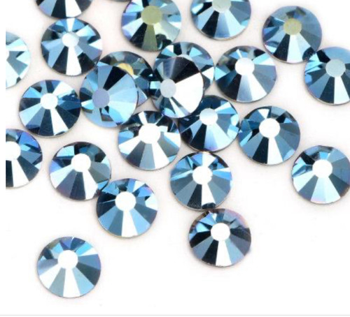 'Sky Blue Metal' Flat Back Rhinestone Crystals | B’s Glitter World