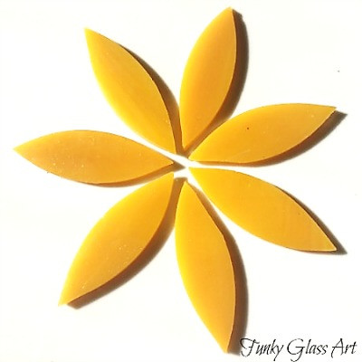 Stained Glass Large Petals -Mango Nectar | FUNKY GLASS ART