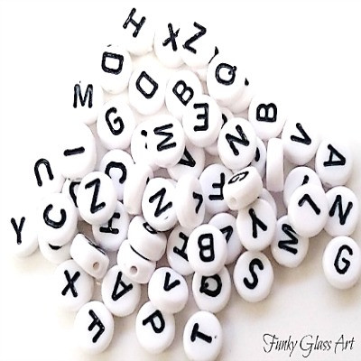 Acrylic Alphabet Tiles | FUNKY GLASS ART