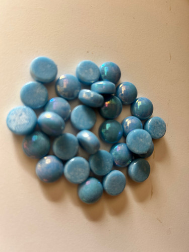 12mm Gloss Light Blue Gems | FUNKY GLASS ART