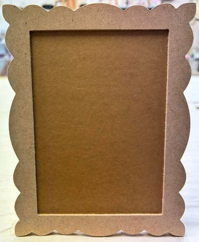 MDF Scallop Edge Photo Frame | FUNKY GLASS ART