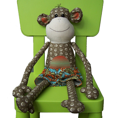 Magoo Monkey Toy Sewing Pattern Download | Melly & me