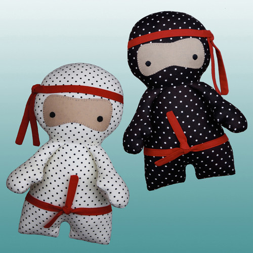 Little Ninjas Toy Sewing Pattern Download | Melly & me