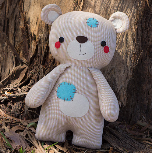 Buddy e-Pattern: Sweet Teddy Bear Sewing Pattern for Beginners