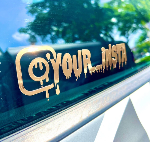 Custom Instagram Drip Decal | Vinyls And Creations | Car decals | Car ...
