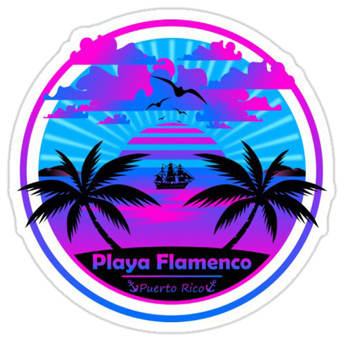 Playa Flamenco | Stickers