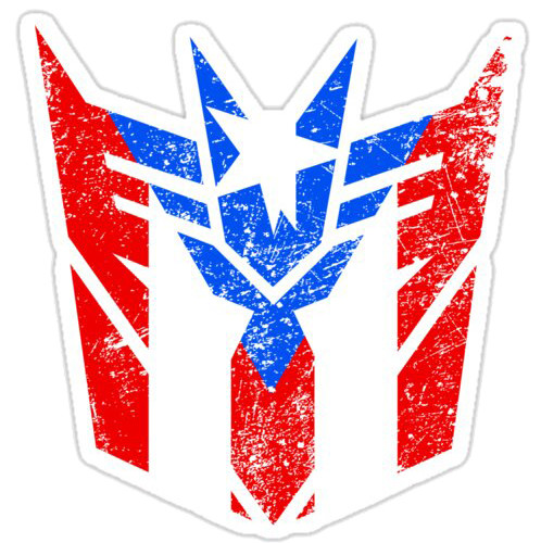 Puerto Rican Flag Transformer | Stickers