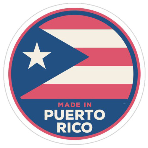 Made In Puerto RIco Circle Flag | Stickers
