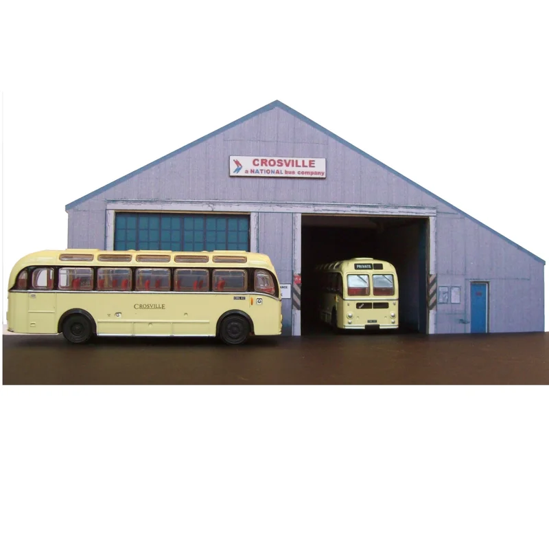 CC Crosville Corwen bus garage 1/76 | Kingsway Models