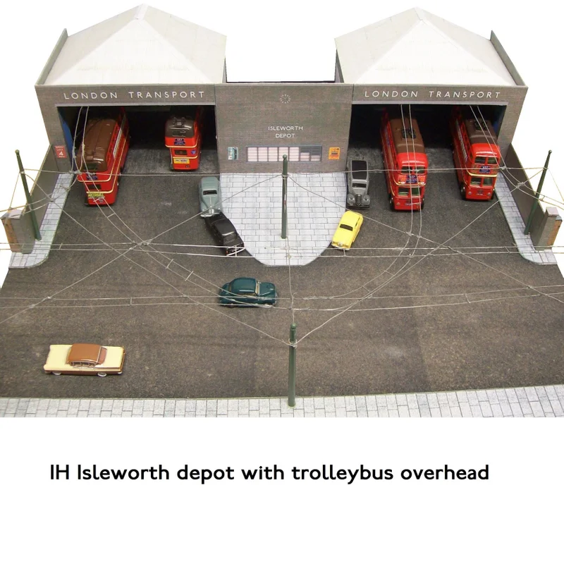 IH Isleworth LT trolleybus depot 1/76 | Kingsway Models