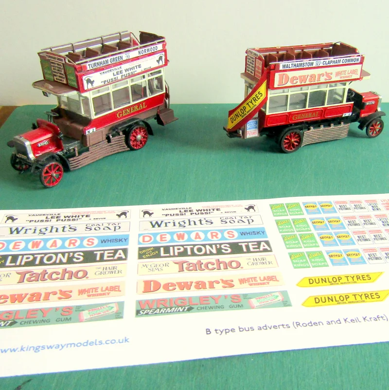 Adhesive bus adverts | Kingsway Models 2/2