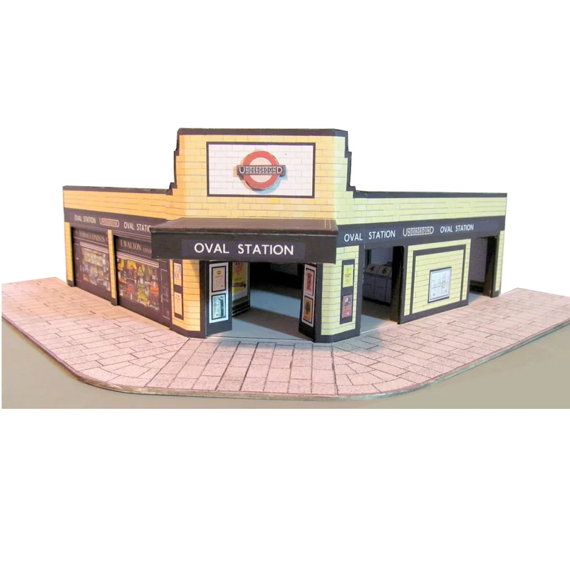 OS Oval Underground Station 1/76 | Kingsway Models