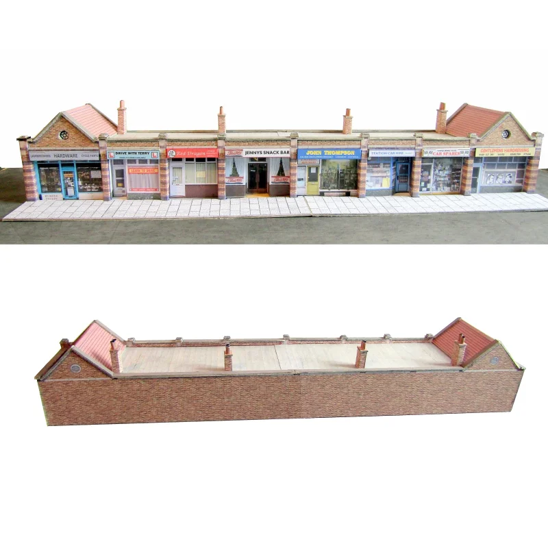 SAS Station Approach Shops 1/76 (full relief) | Kingsway Models
