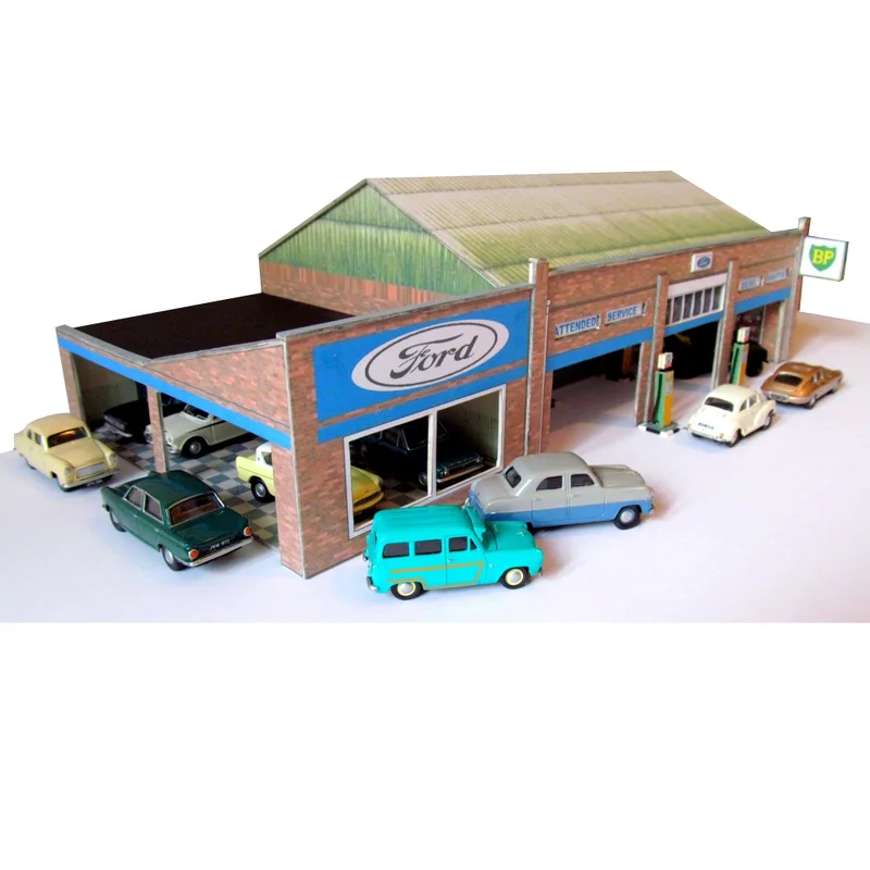 MDG Main Dealer Garage and petrol station 1/76 | Kingsway Models