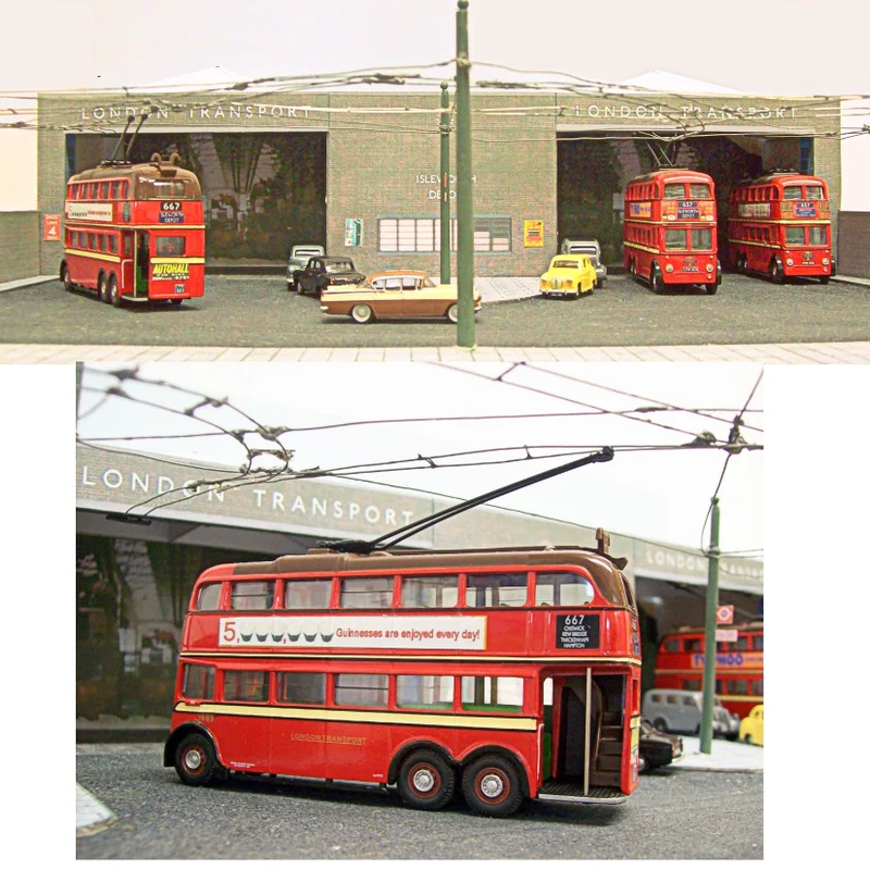 IH Isleworth LT trolleybus depot 1/76 | Kingsway Models
